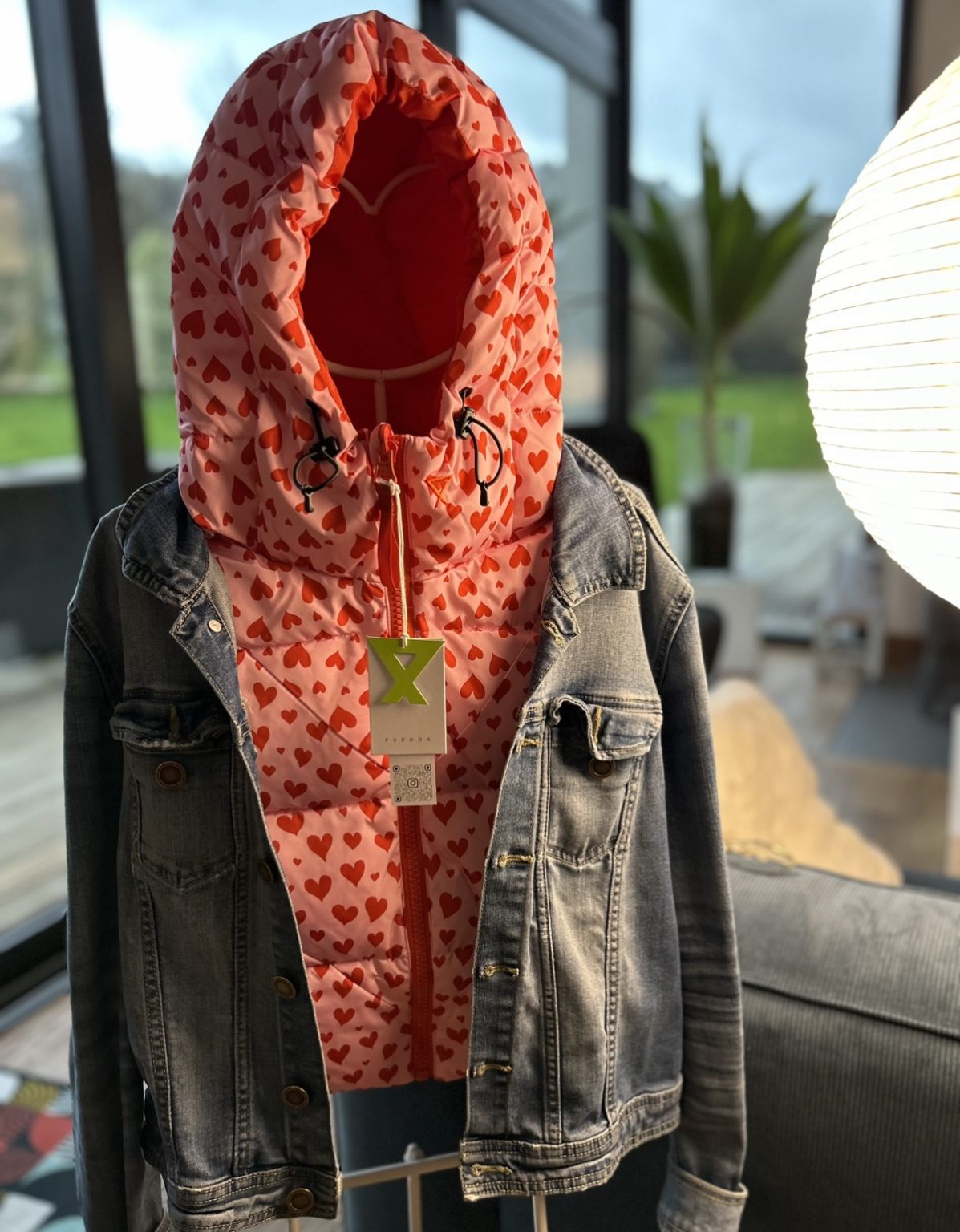 FUDOON-Capuche-Coeur-rouge - La boutique de Miaggo